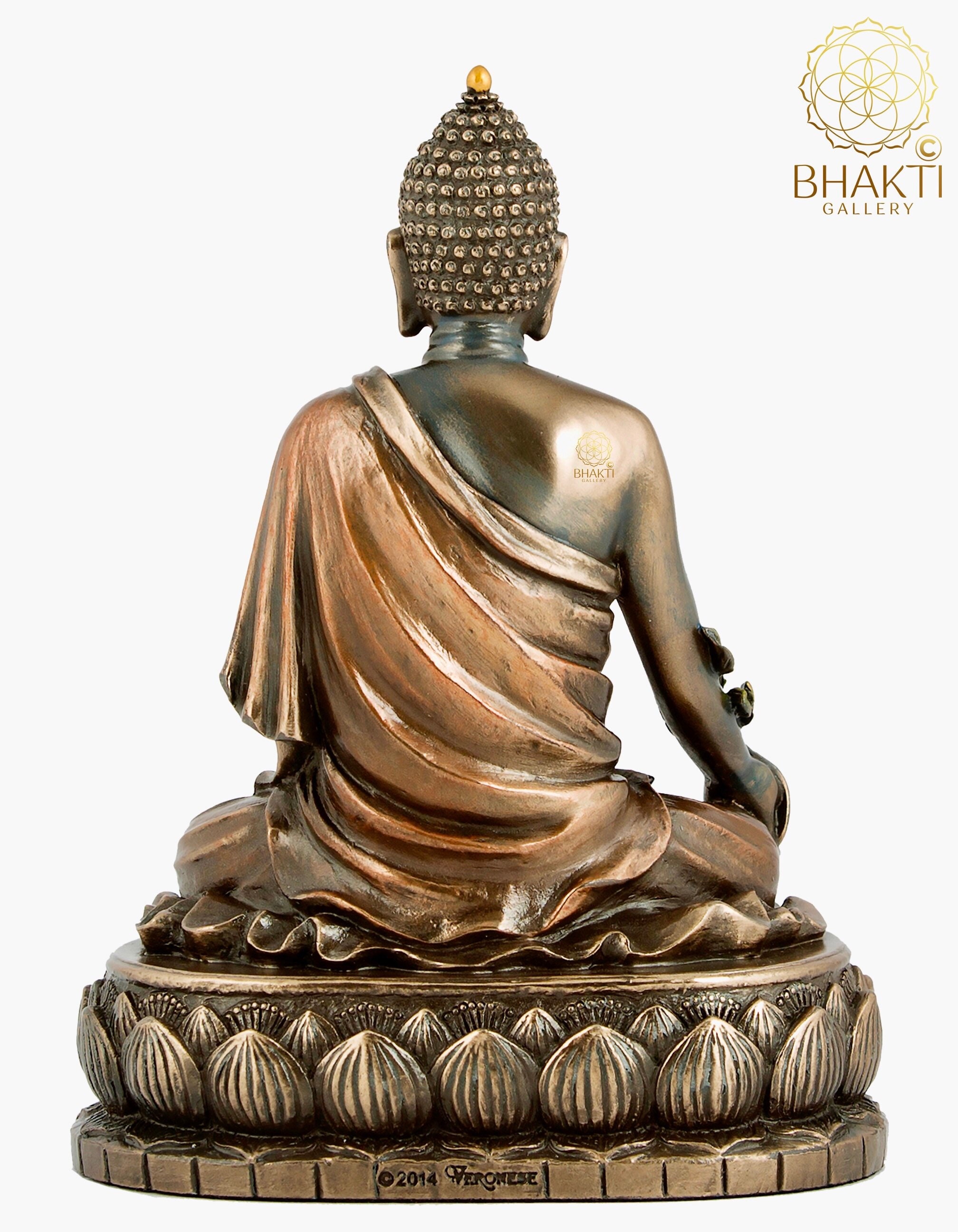 Small Buddha Statue 14 Cm Small Size Bonded Bronze Healing - Etsy
