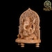 Wooden Ganesha Statue 22 Cm Hand Carved Wooden Ganesh Statue - Etsy