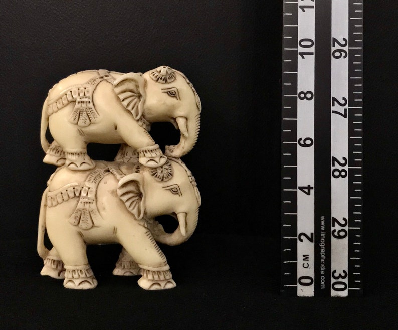 Elephant Statue Ivory finish Elephant4 Animal | Etsy