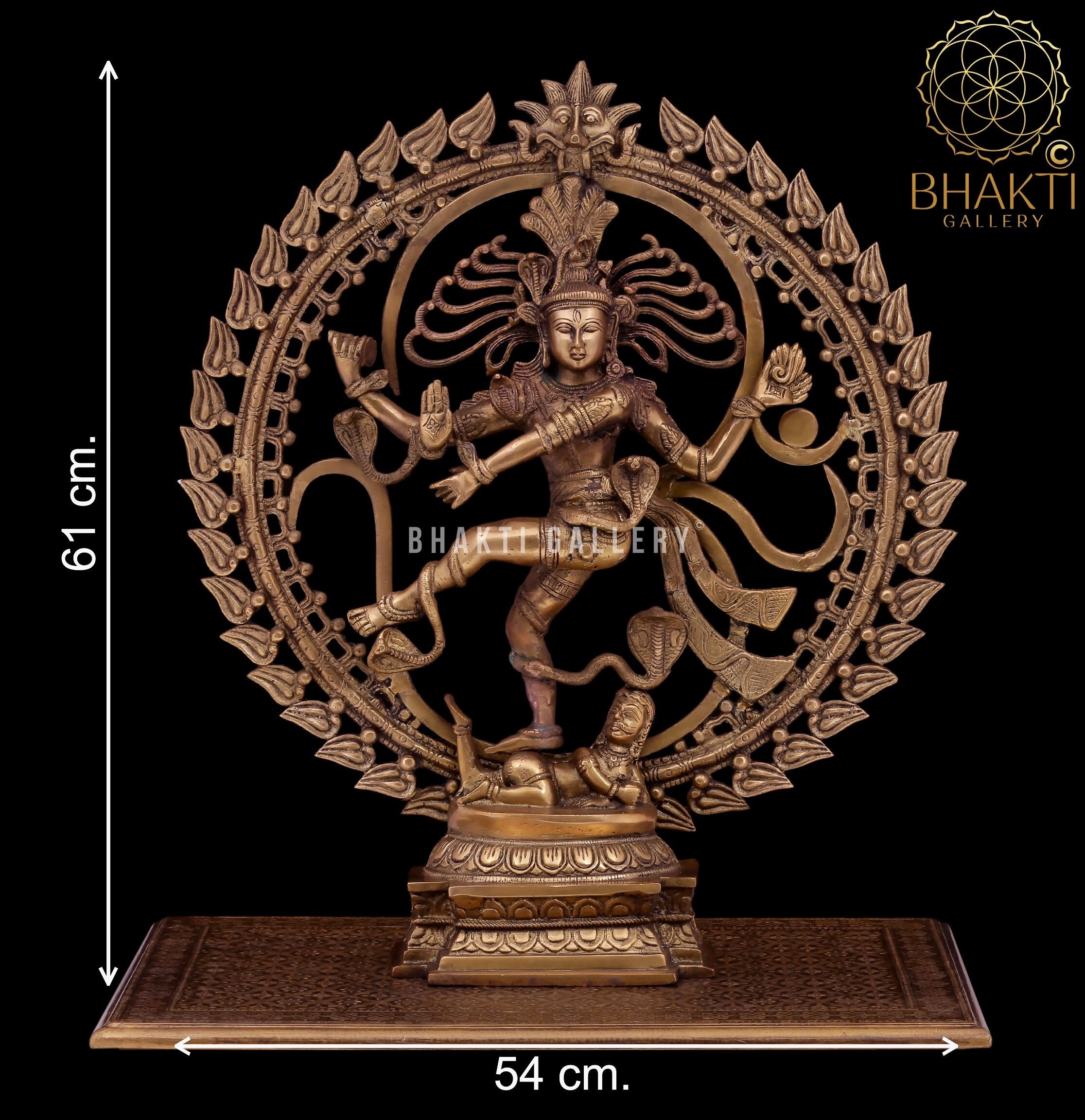 Brass Dancing Shiva Nataraja Statue Large, 61 Cm Big Size Brass Shiva ...