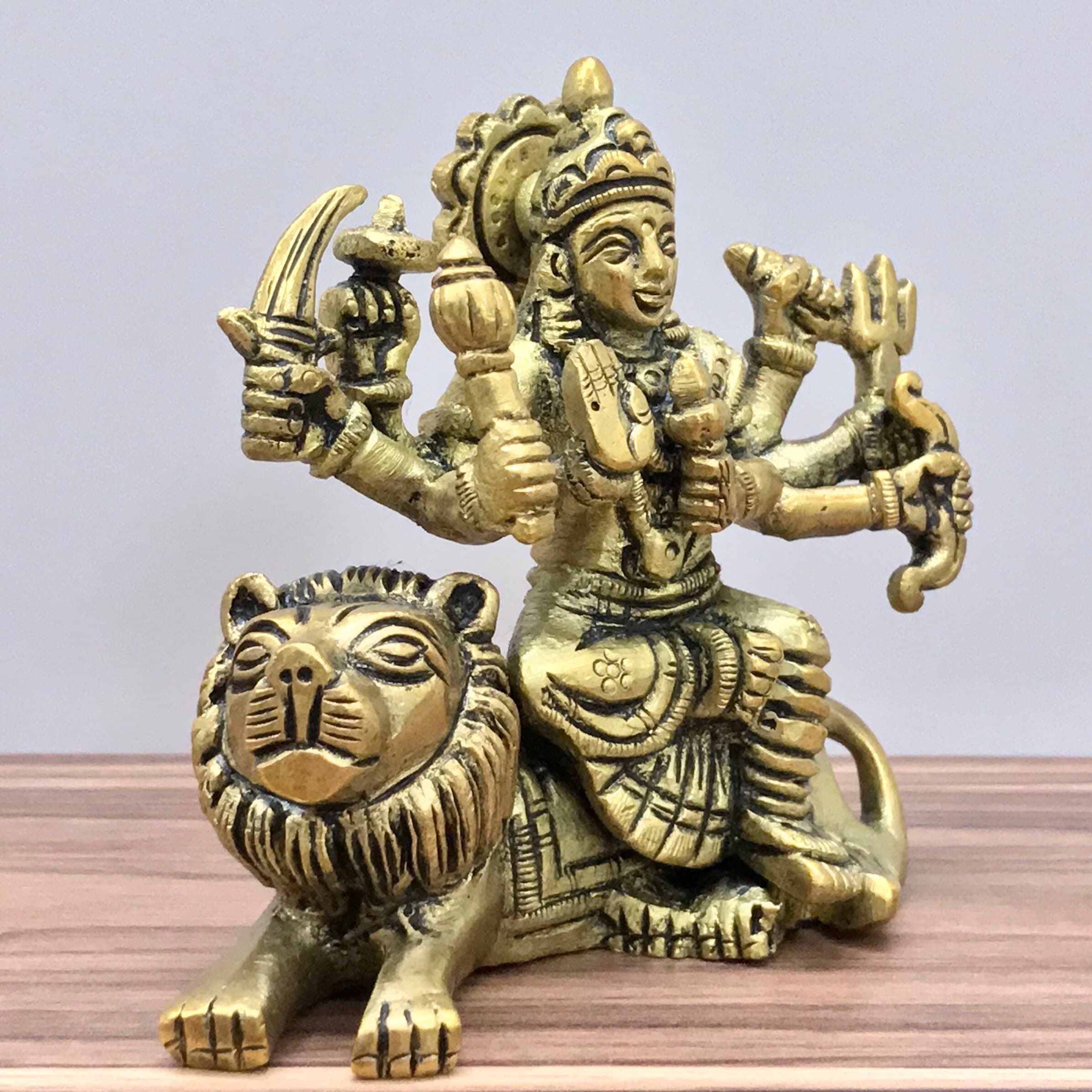 Durga Statue Small 7.5 CM Goddess Durga Idol Durga for - Etsy