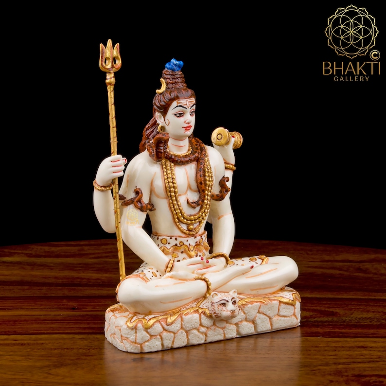 Small Shiva Statue 16 Cm Small Size Hand Painted Cultured - Etsy