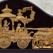 Brass Lord Krishna and Arjun Rath Chariot, 37 Cm Long Brass Arjun and ...