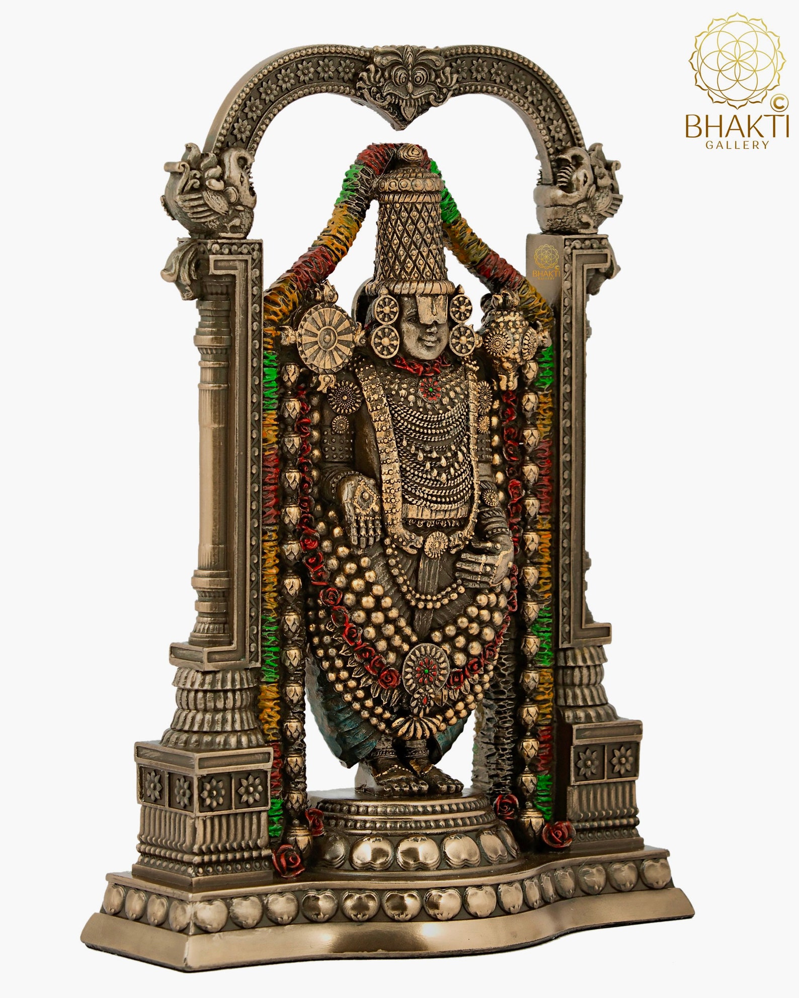 Tirupati Balaji Statue, 21 Cm Big Bonded Bronze Shree Venkateswara Idol ...