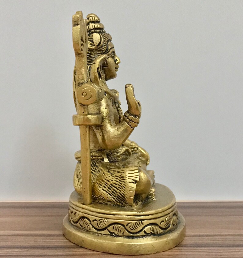 Small Shiva Statue in Brass 10.5 CM Small Size Brass Lord - Etsy