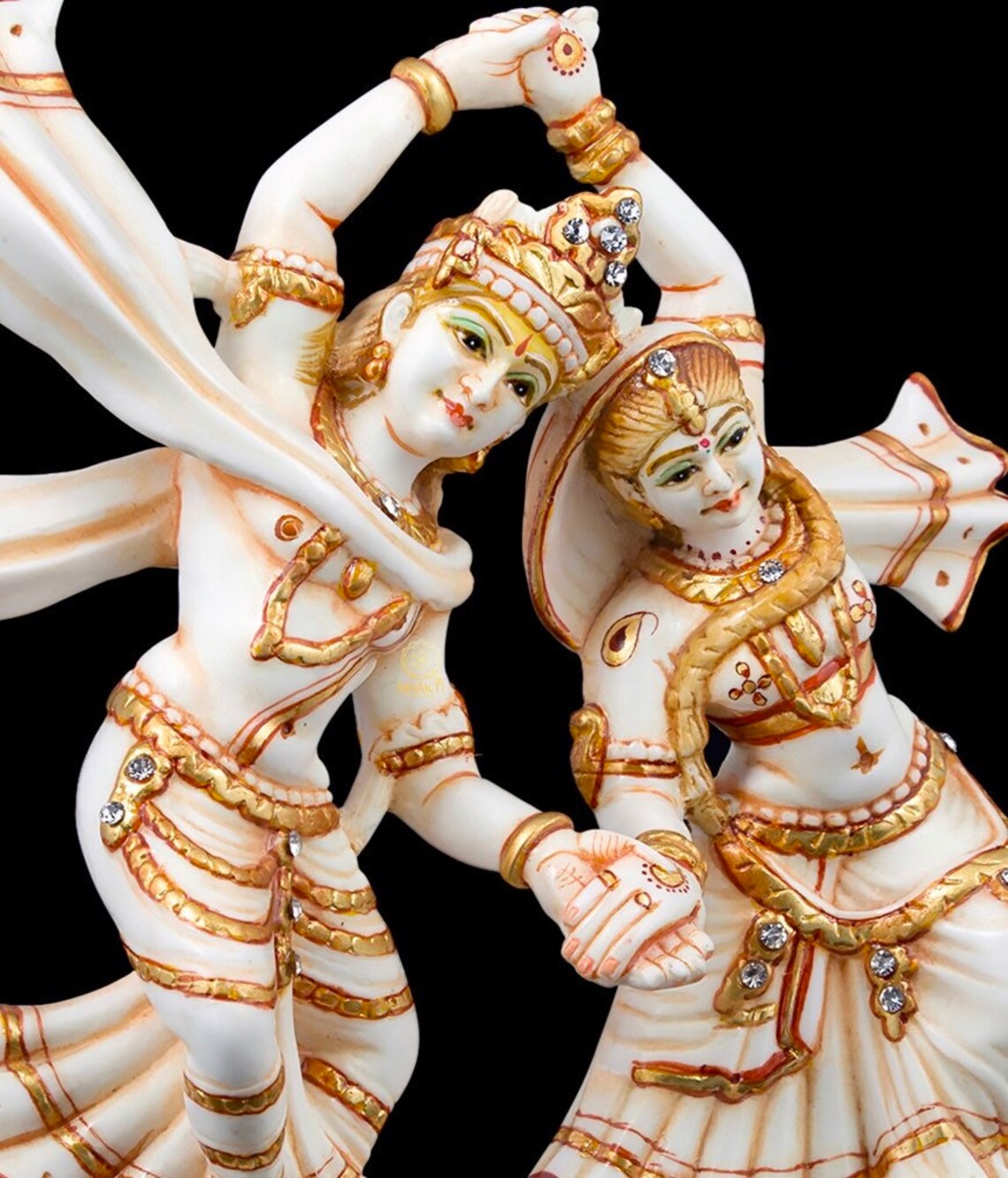Dancing Radha Krishna Idol 24 Cm Cultured Marble Radha - Etsy