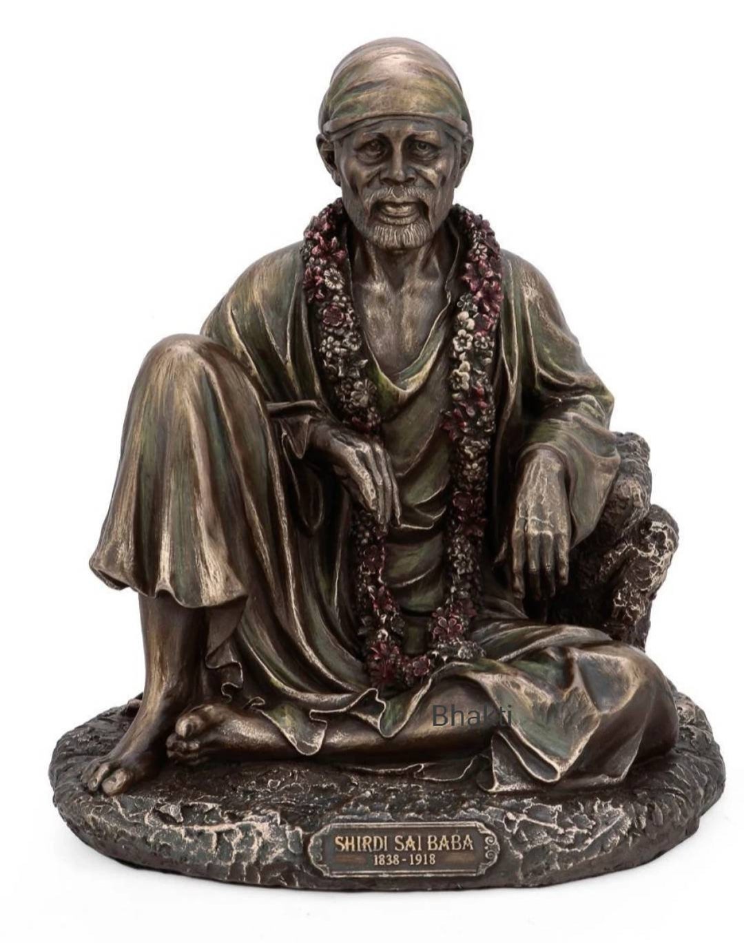 Sai Baba Statue, 16 Cm Big Bonded Bronze Shirdi Sai Baba Statue, Shri ...