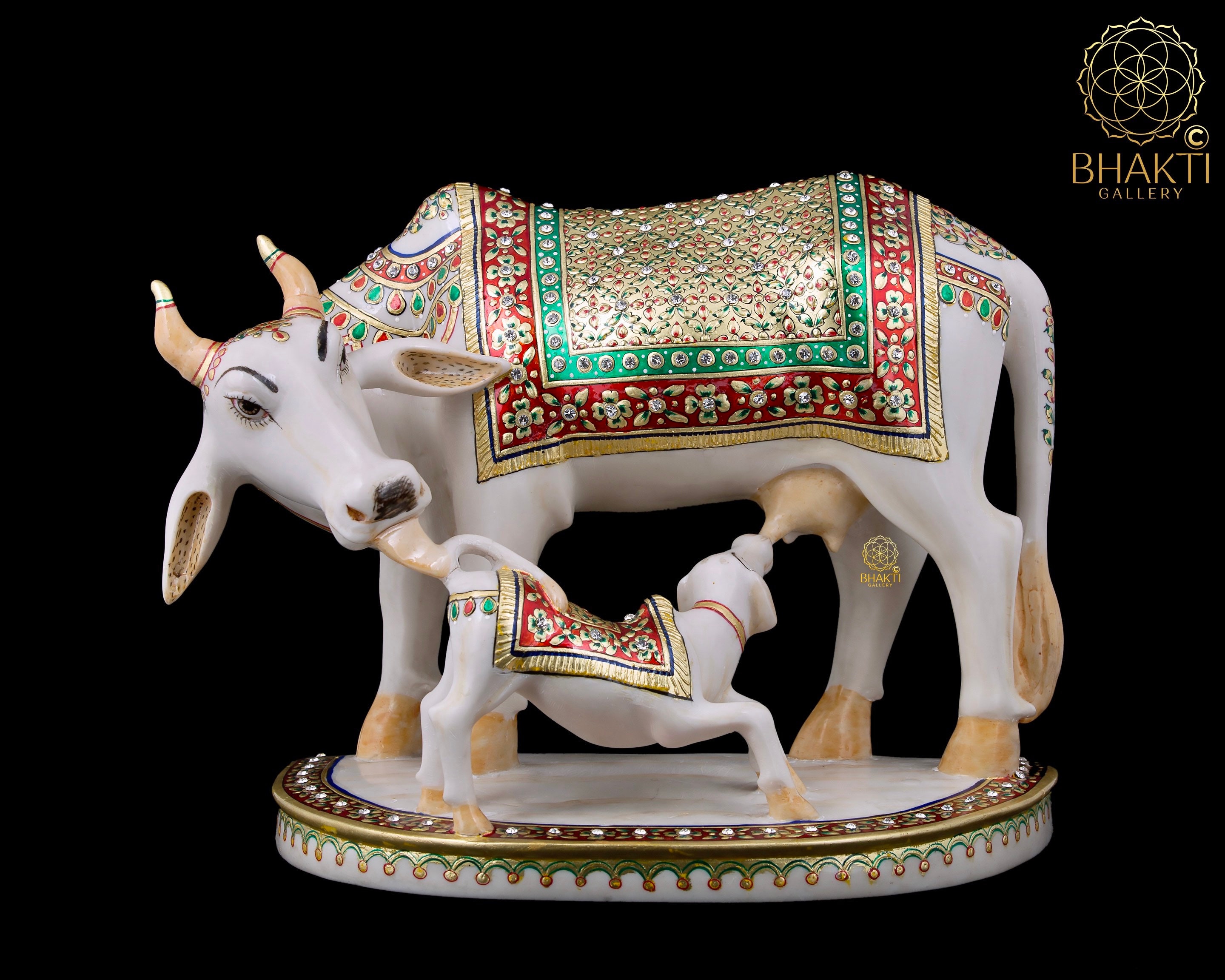 White Cow With Calf