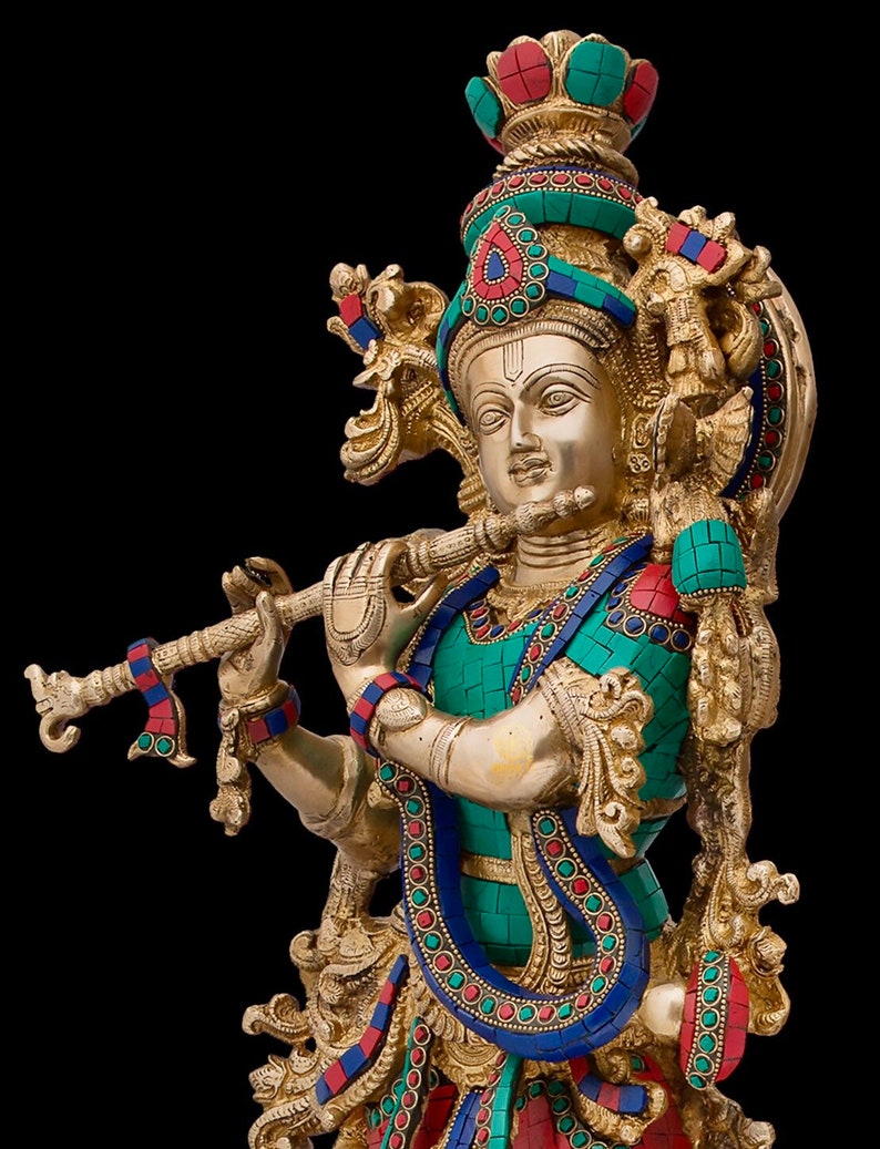 Buy Krishna Statue Large 75 Cm Big Size Brass Lord Krishna Idol Online ...