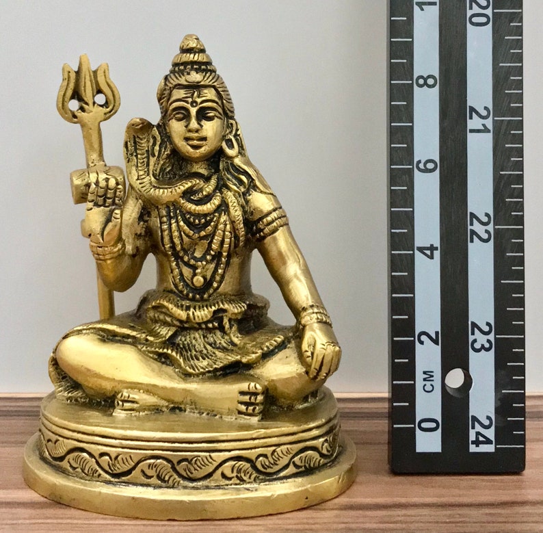 Small Shiva Statue in Brass 10.5 CM Small Size Brass Lord - Etsy