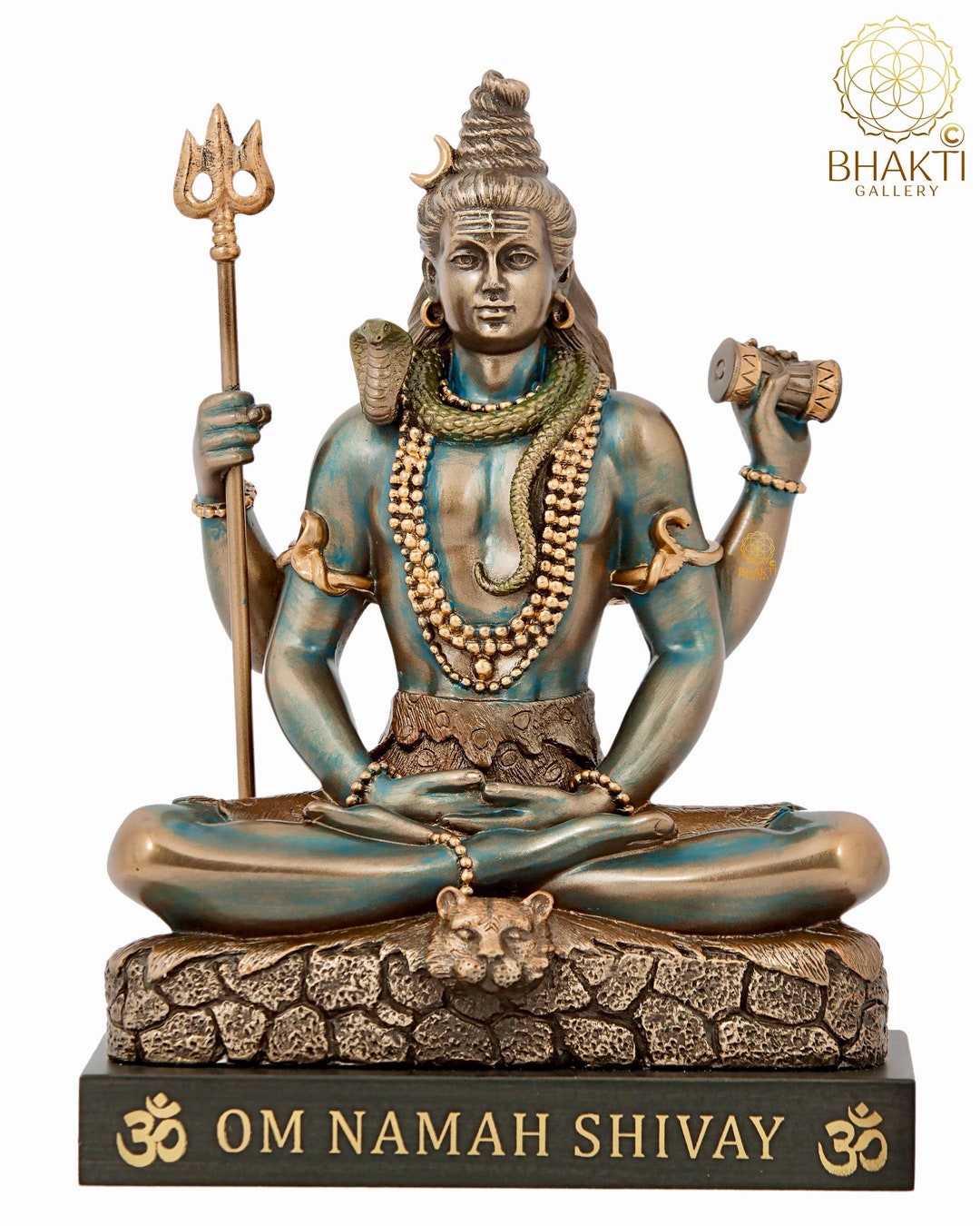 Small Lord Shiva Statue, 17 Cm Small Bonded Bronze Lord Shiva Idol ...