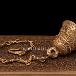 Brass Hanging Bell, 81 Cm Long Hanging Brass Bell With Chain, Hanging ...