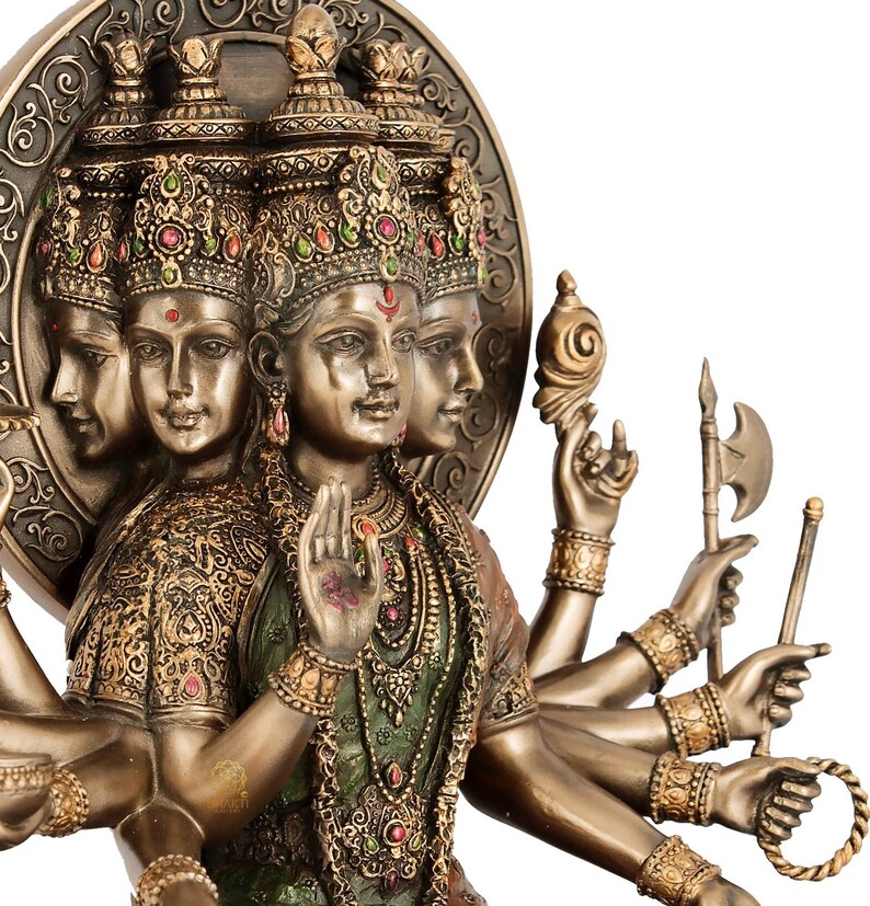 Gayatri Statue 26 Cm Bonded Bronze Goddess Gayatri Statue - Etsy