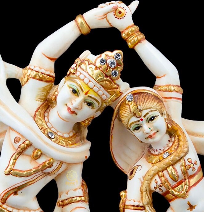 Dancing Radha Krishna Idol 24 Cm Cultured Marble Radha - Etsy