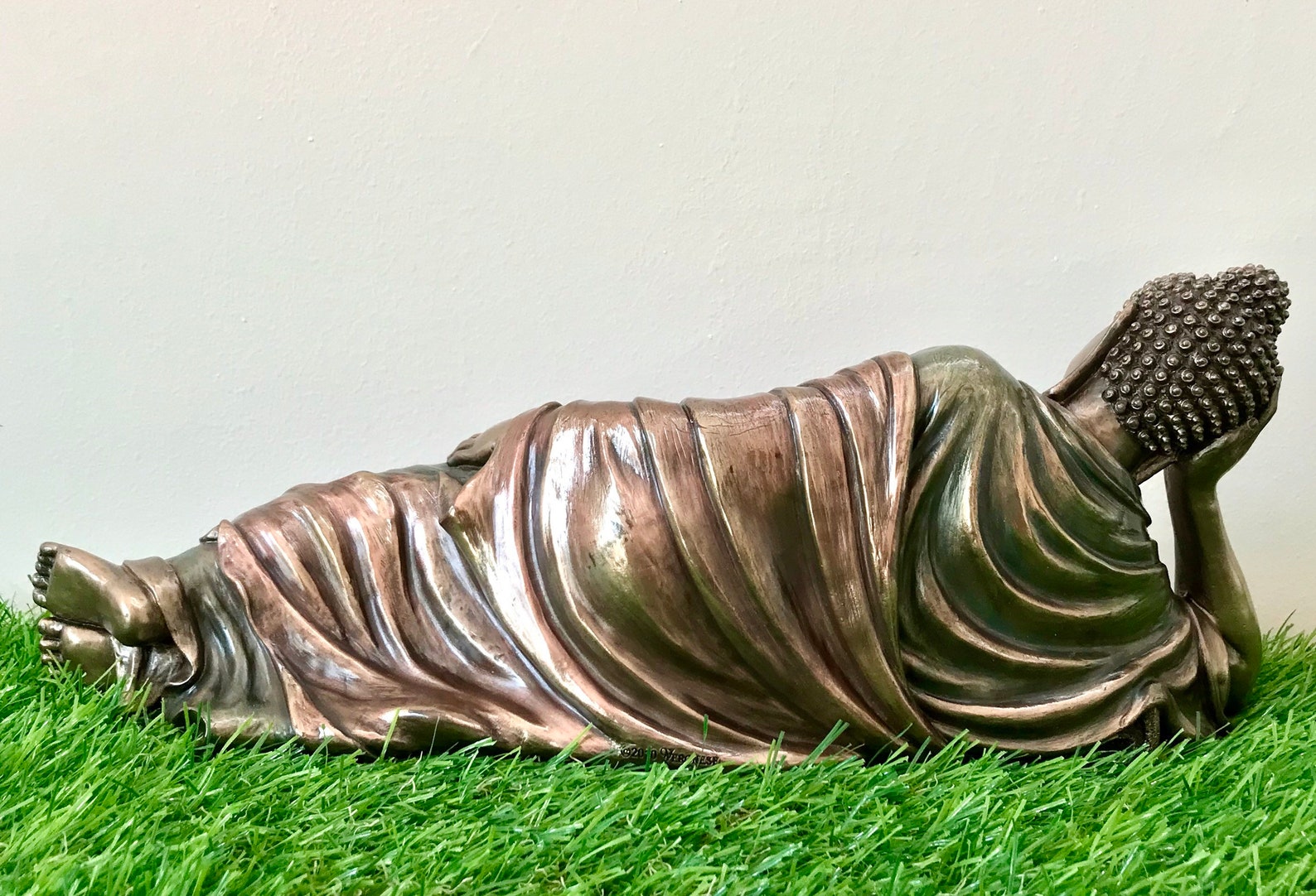 Resting Buddha Statue, 31 Cm Bonded Bronze Lord Buddha Sclupture ...