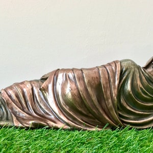 Resting Buddha Statue, 31 Cm Bonded Bronze Lord Buddha Sclupture ...