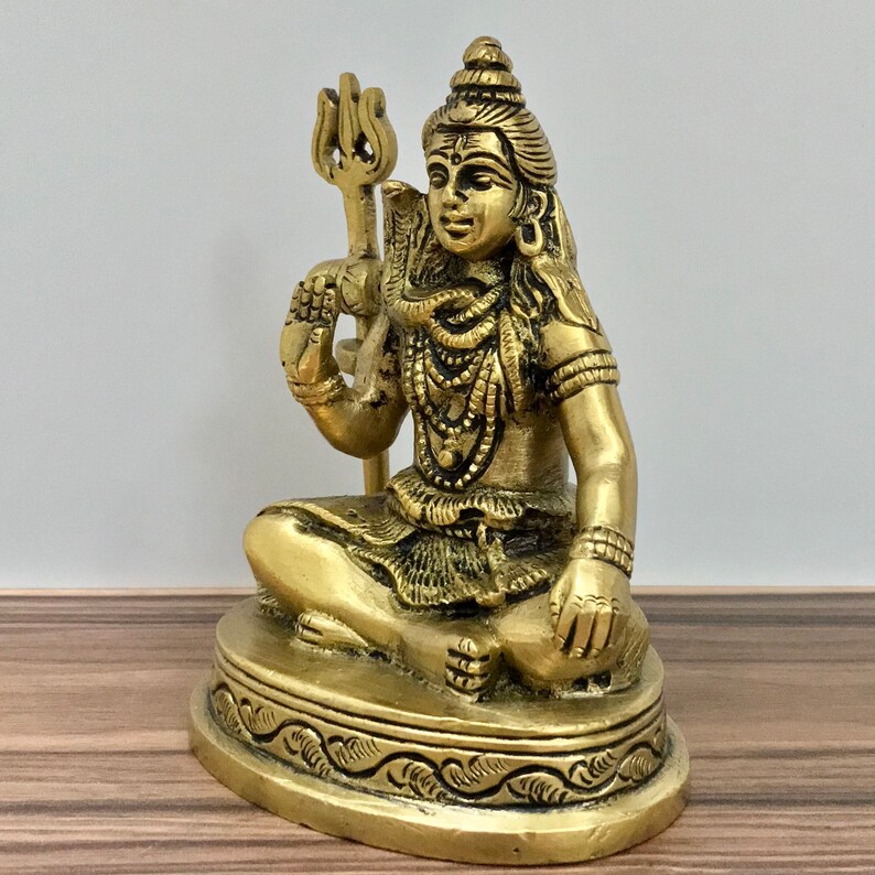 Small Shiva Statue in Brass 10.5 CM Small Size Brass Lord - Etsy