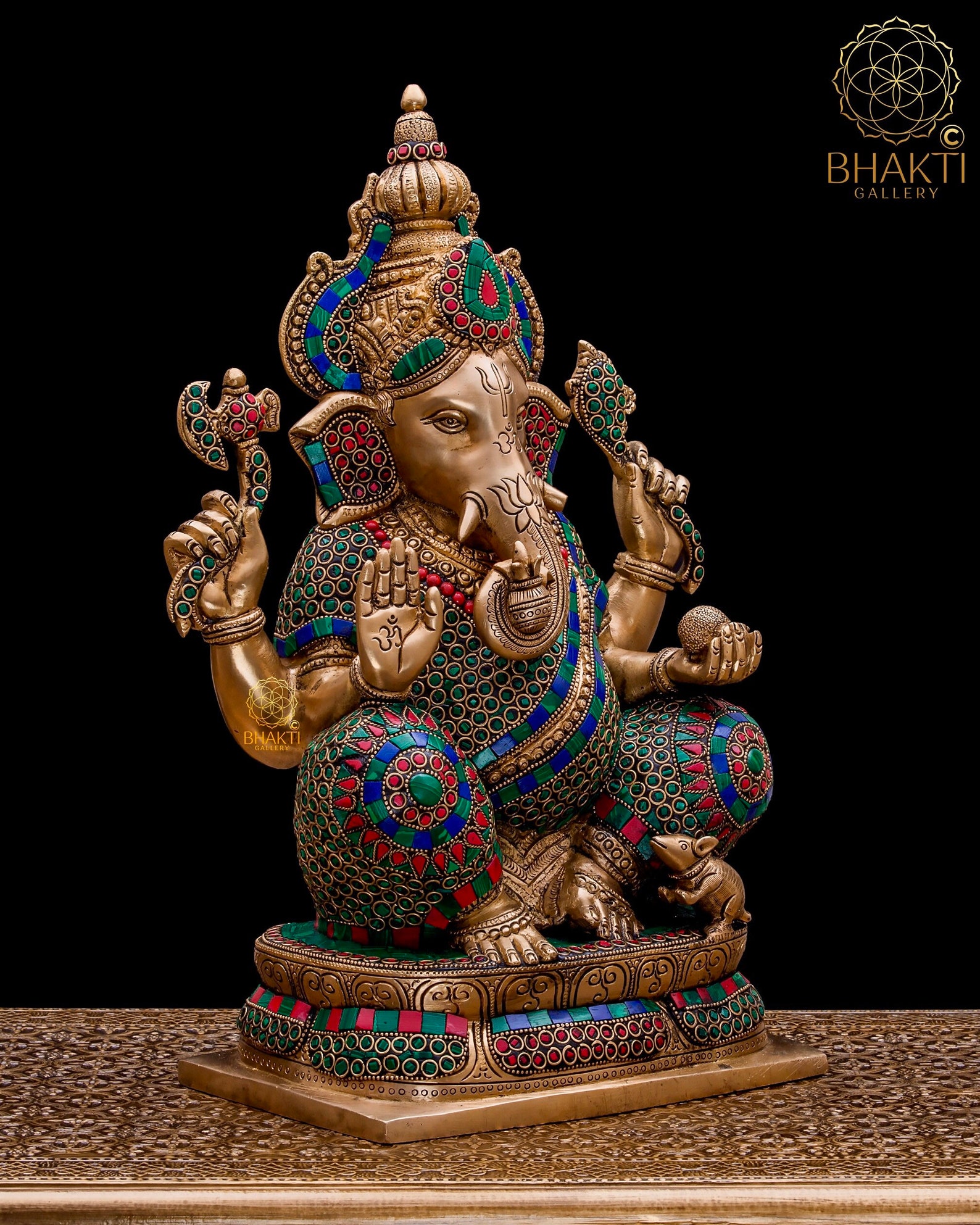 Big Large Size Ganesha Statue in Brass 40 CM Big Large Size | Etsy