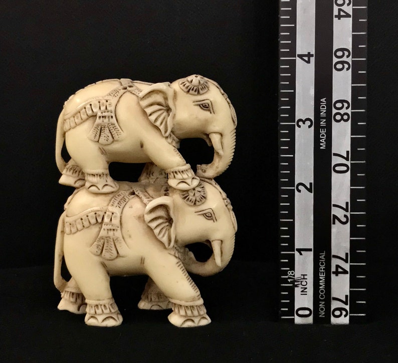 Elephant Statue Ivory finish Elephant4 Animal | Etsy