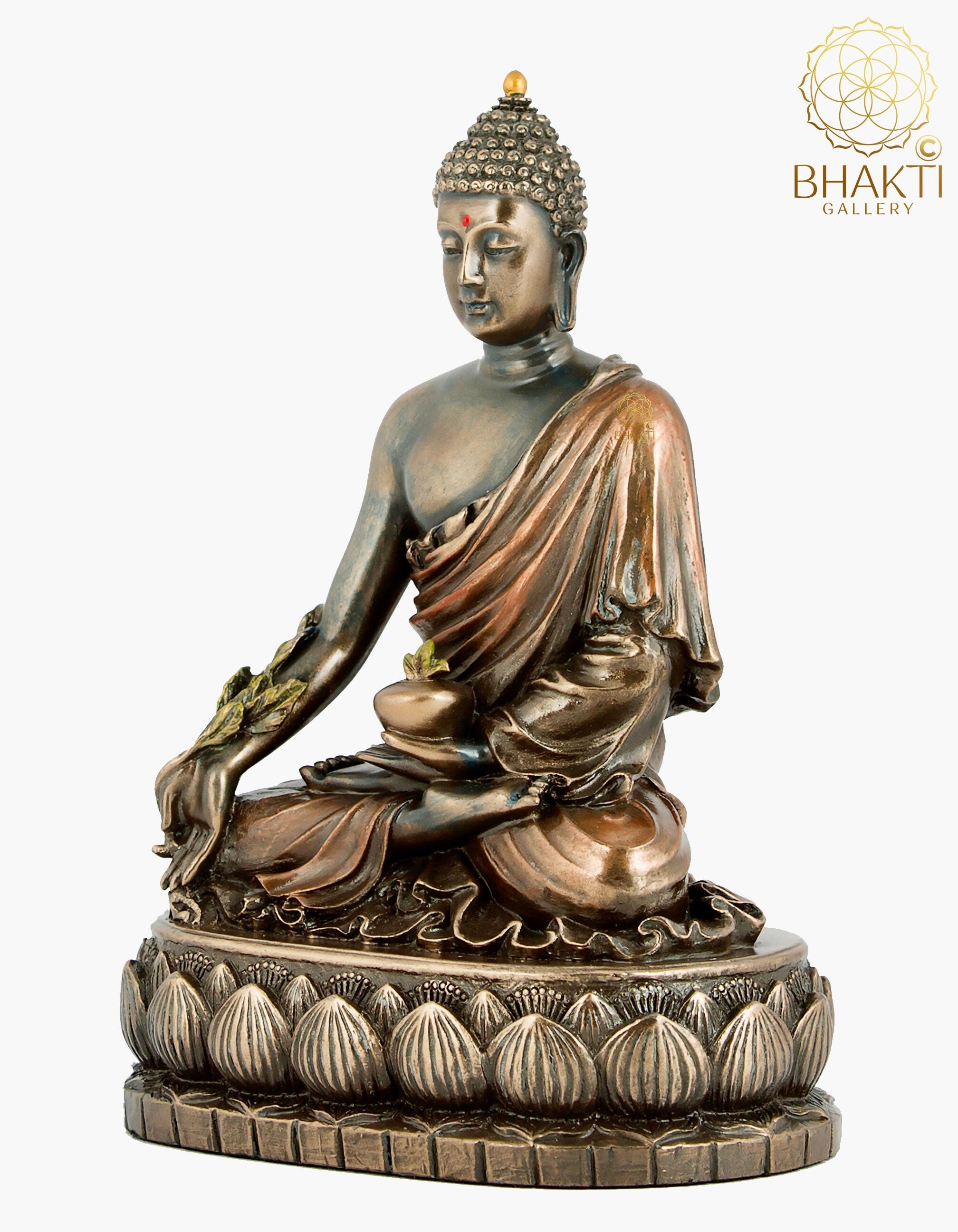 Small Buddha Statue 14 Cm Small Size Bonded Bronze Healing - Etsy