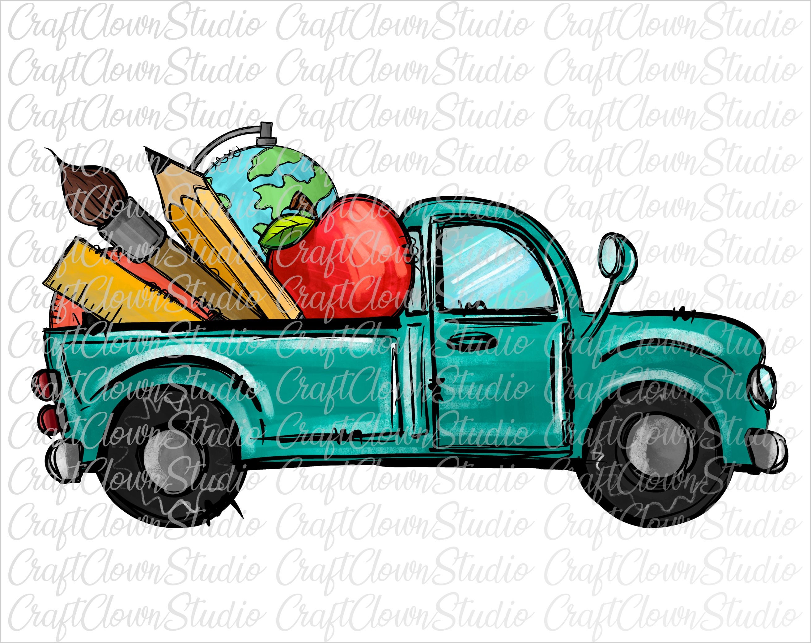 School Truck Png School Png Back to School Png School | Etsy