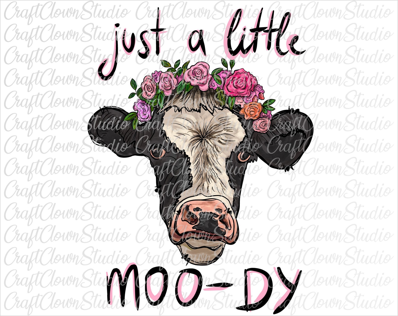 Just a Little Moo Dy Png File for Sublimation Print - Etsy