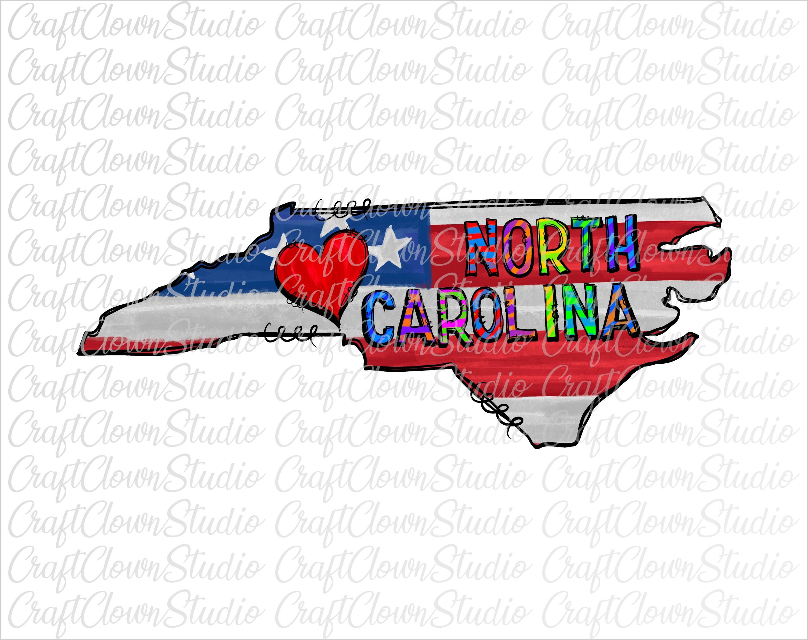 North Carolina Sublimation Design Nc State Design 4th of | Etsy
