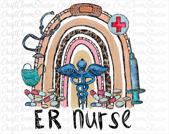 Er Nurse Png Emergency Nurse Png Nurse Rainbow Png Rainbow | Etsy