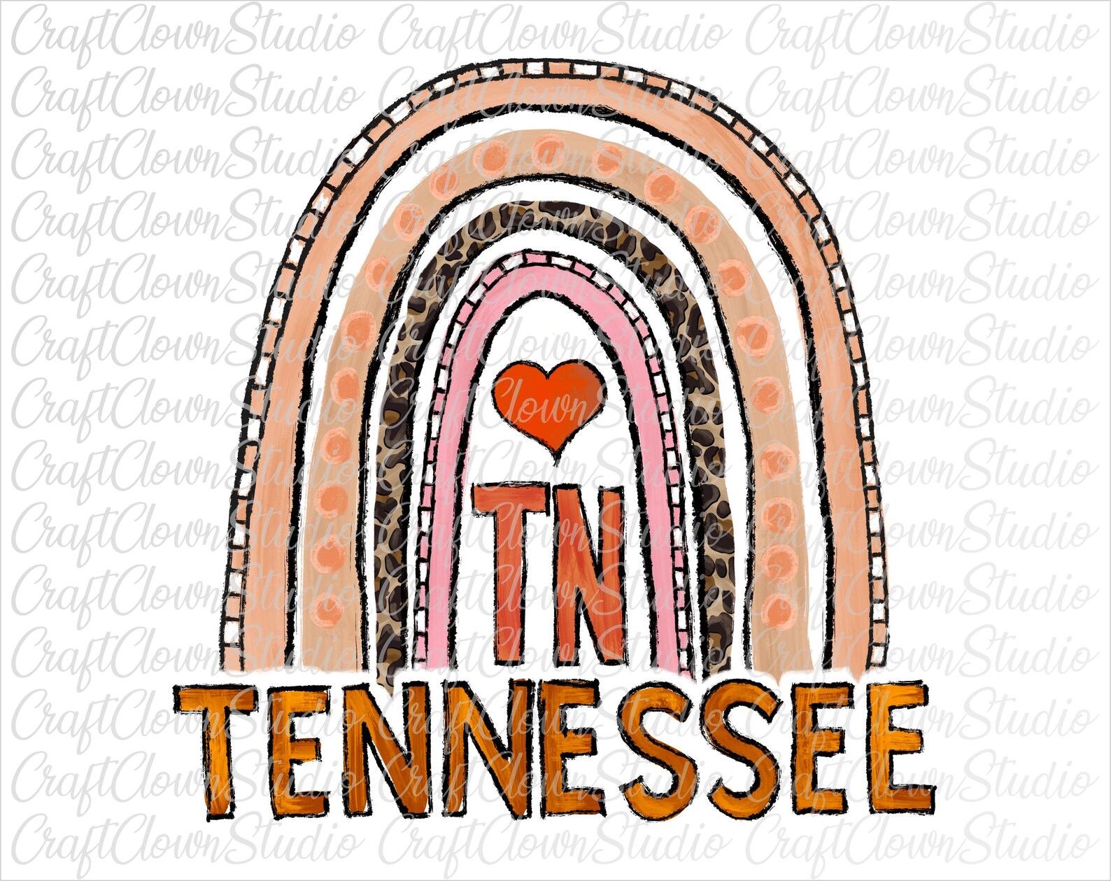 Tennessee Rainbow Png Tennessee Png Tn State Png Rainbow - Etsy