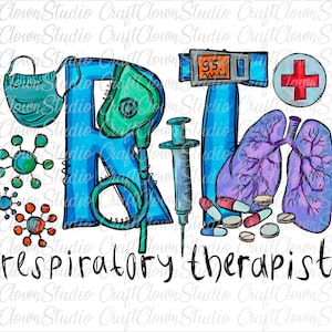 Respiratory Therapist Hand Drawn Digital Download - Etsy
