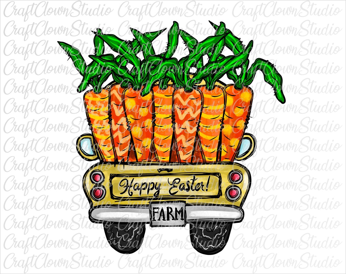 Easter Truck Png Carrots Truck PNG Digital Download - Etsy
