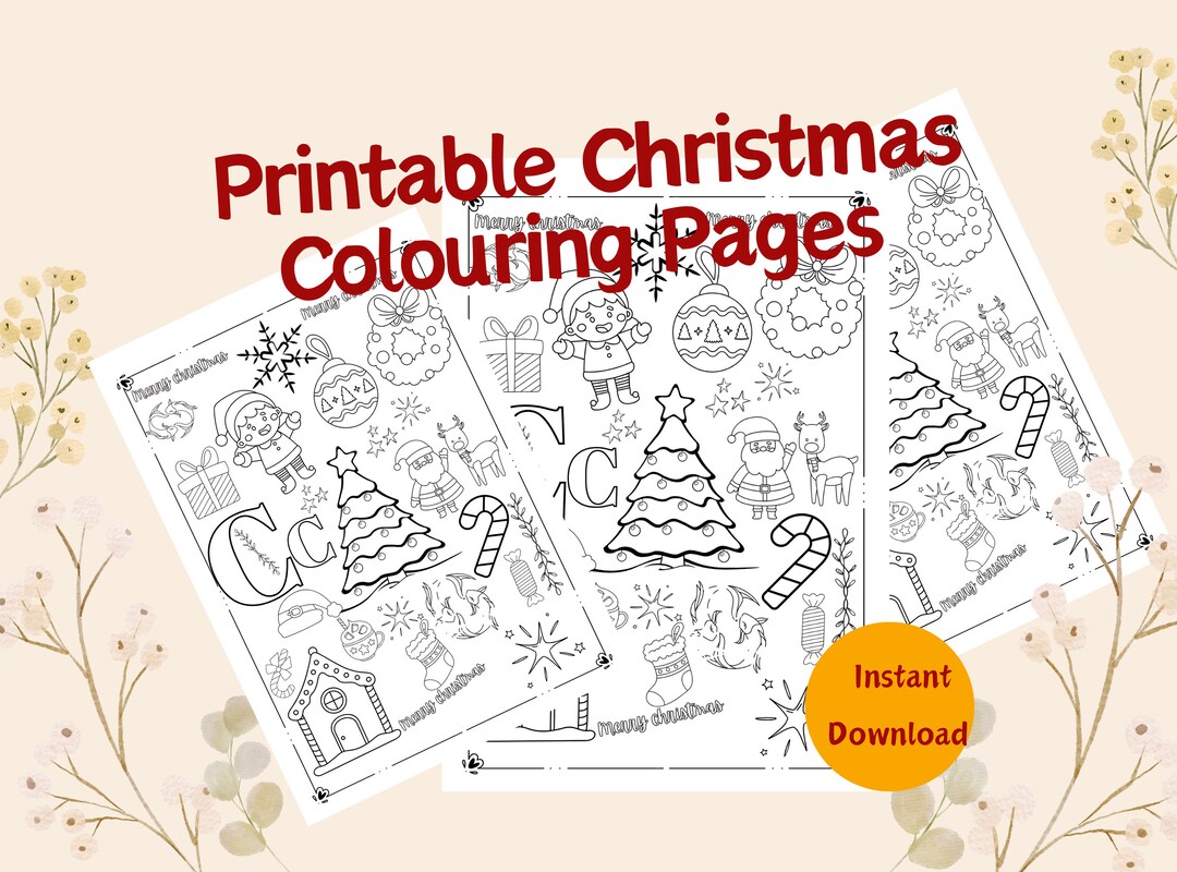 Colouring Pages Christmas Printable Christmas Colouring Pages Kids ...