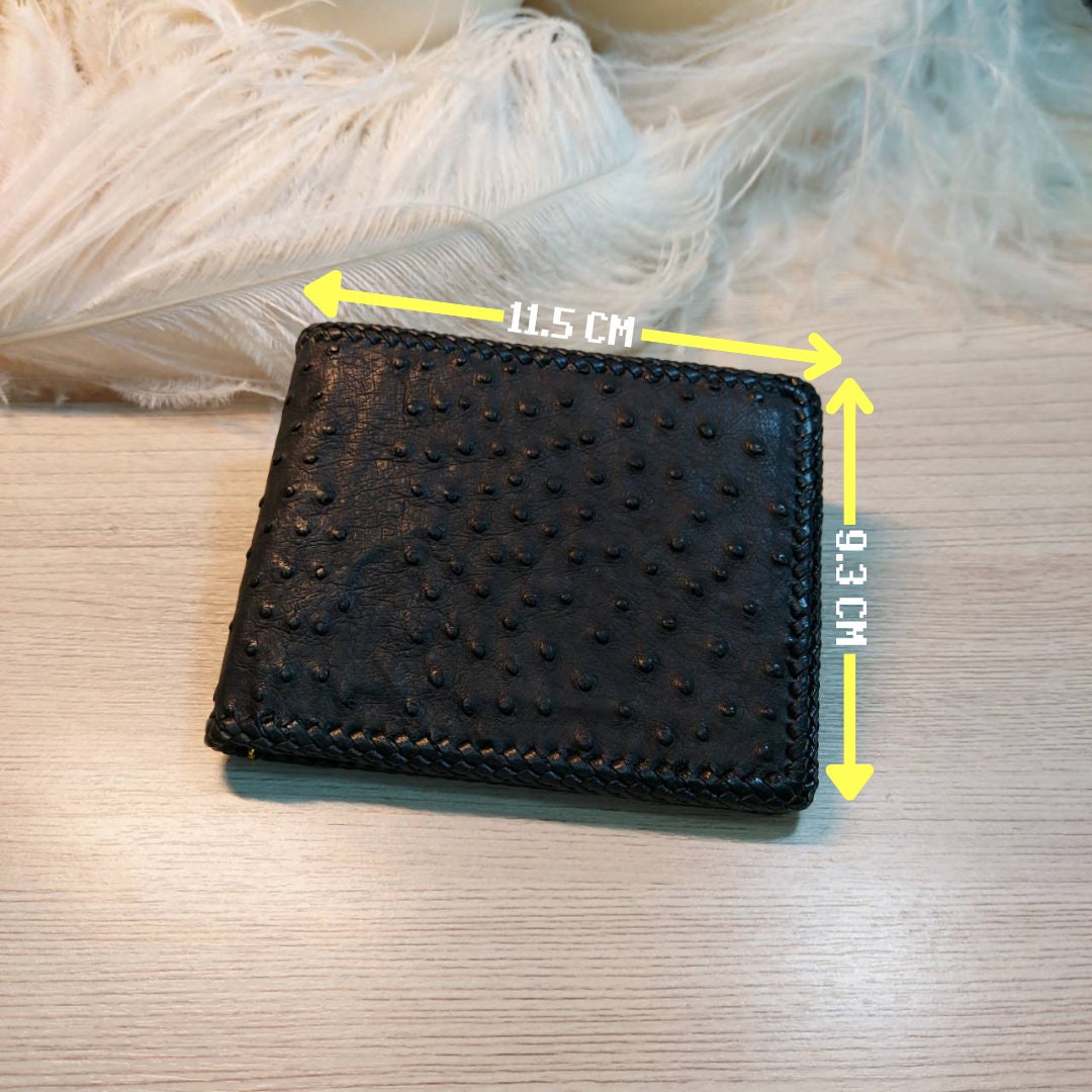 Genuine Ostrich Leather Wallet - Etsy