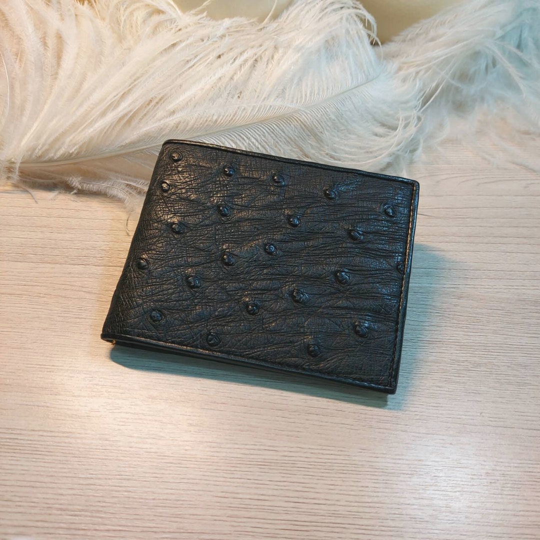 Genuine Ostrich Leather Wallet - Etsy