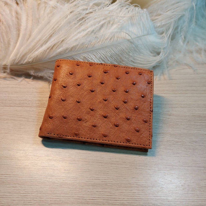 Genuine Ostrich Leather Wallet - Etsy