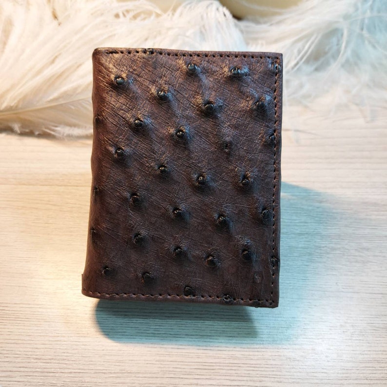 Genuine Ostrich Leather Wallet - Etsy