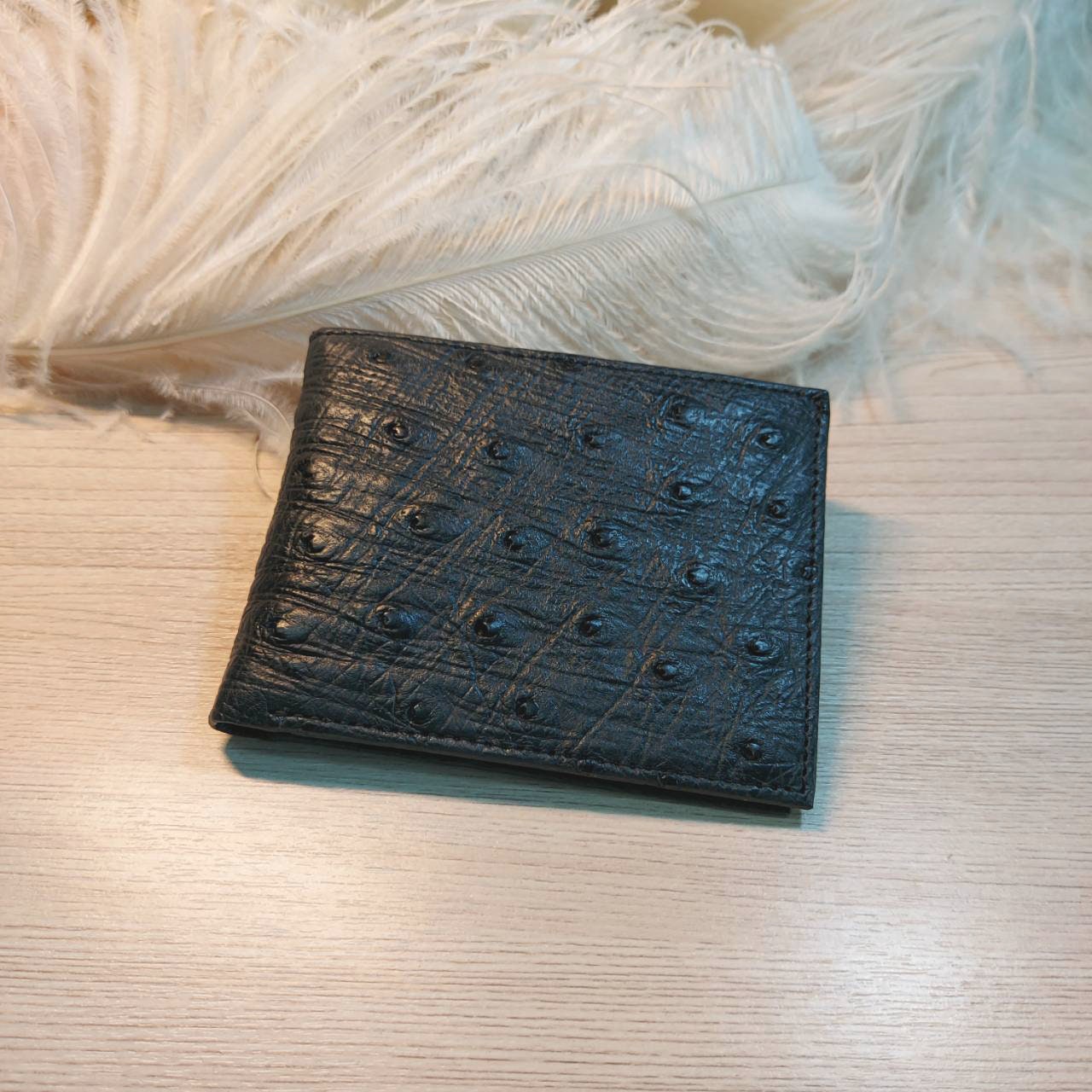 Genuine Ostrich Leather Wallet - Etsy