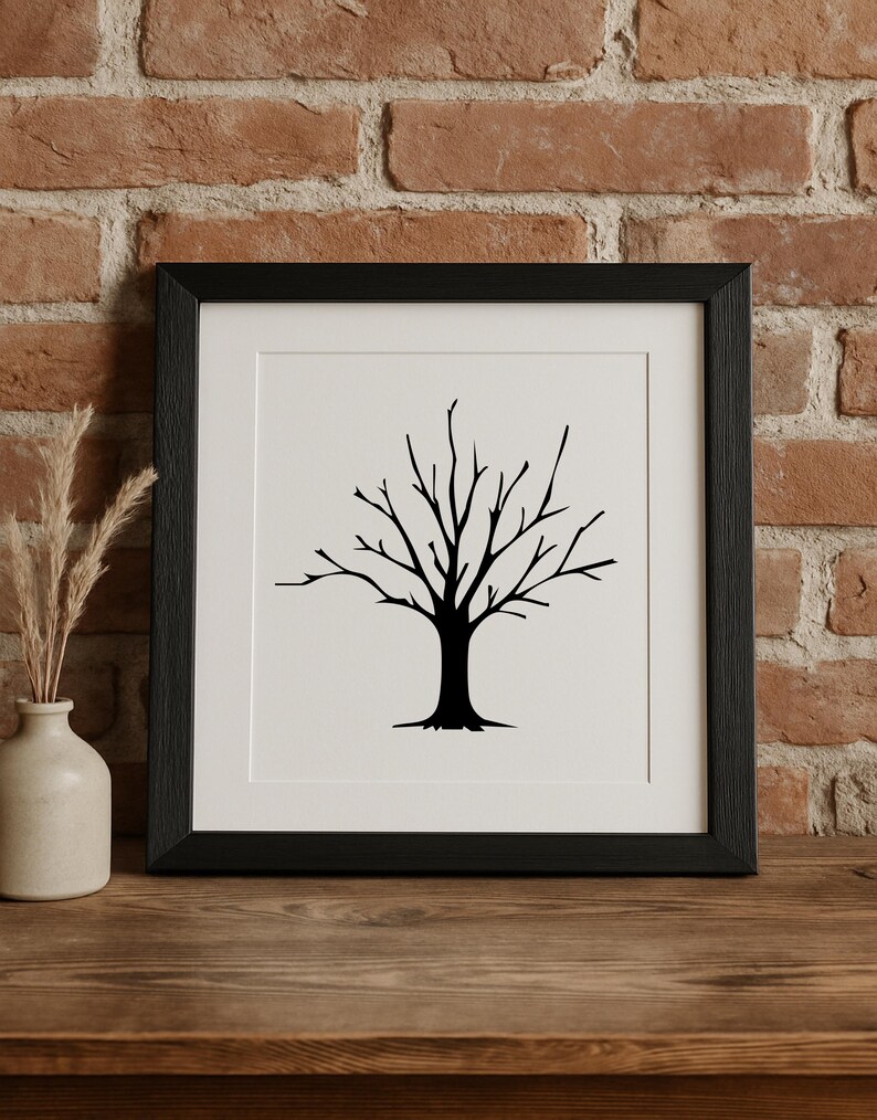 Forest Bare Tree Silhouette Vector Set | Winter Trees SVG - Etsy