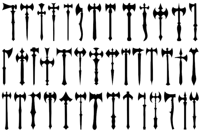 Axe Silhouettes, Axe SVG Bundle, Axes SVG, Axes PNG, Axe Vectors - Etsy
