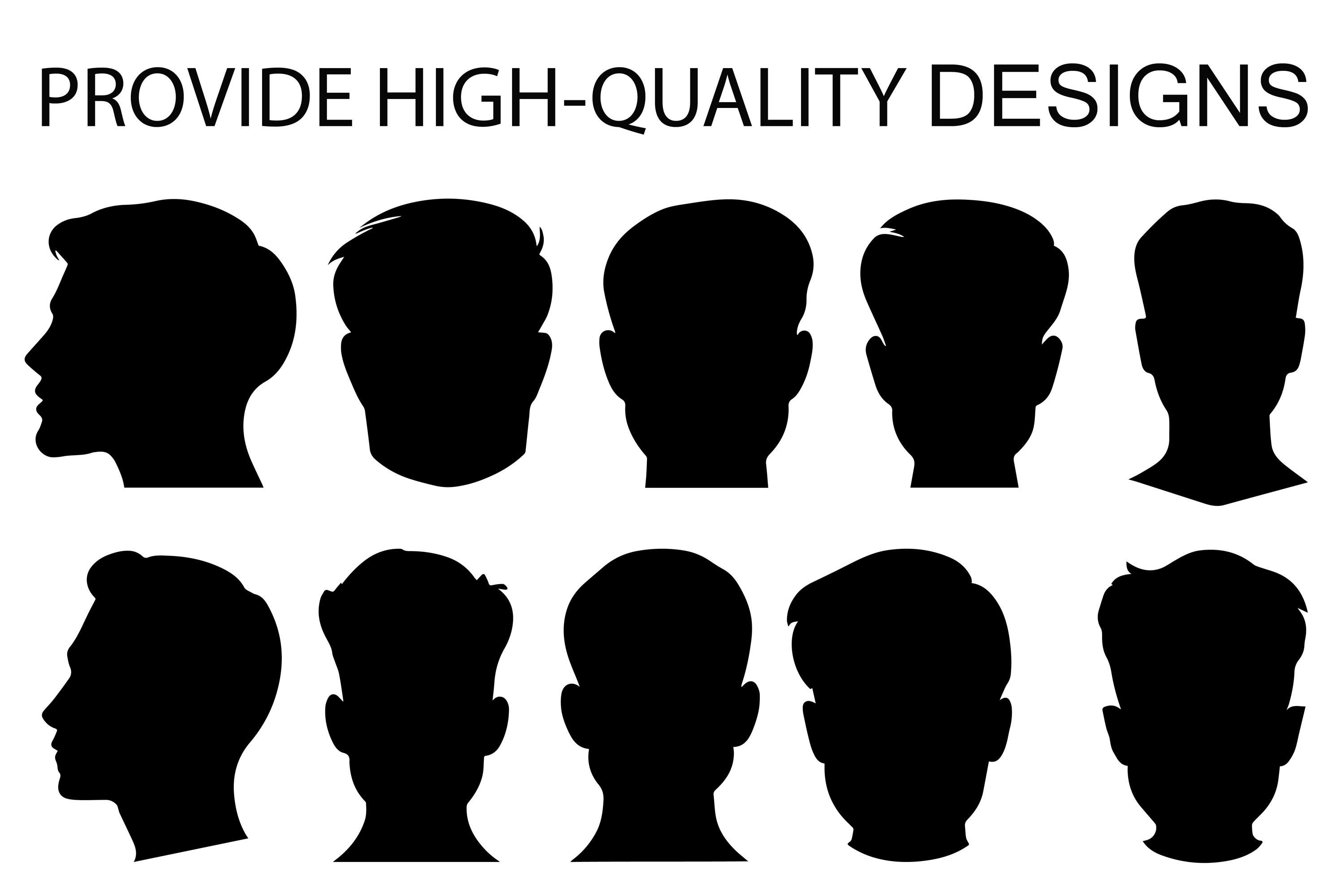 Male Head Profile SVG, Male Head SVG, Male Head Profile Silhouette, Man ...