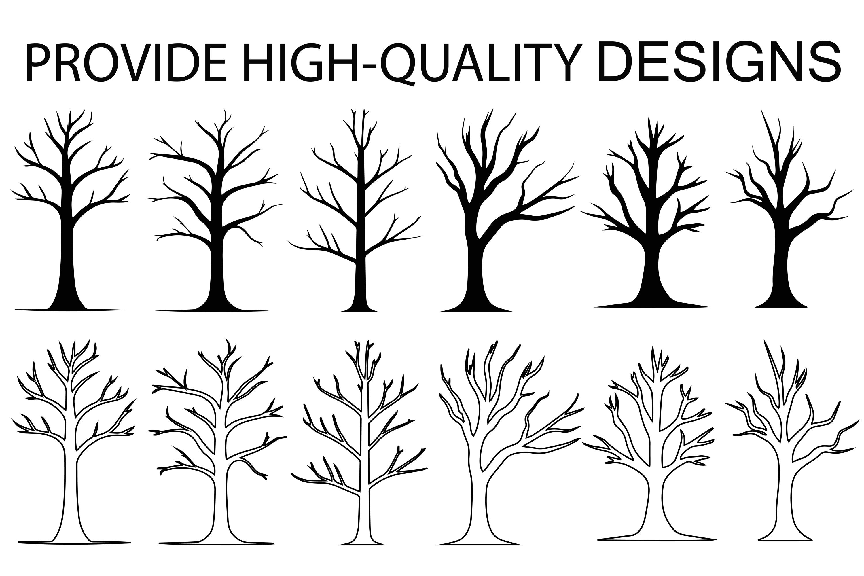 Bare Tree Silhouette SVG Bundle - Etsy