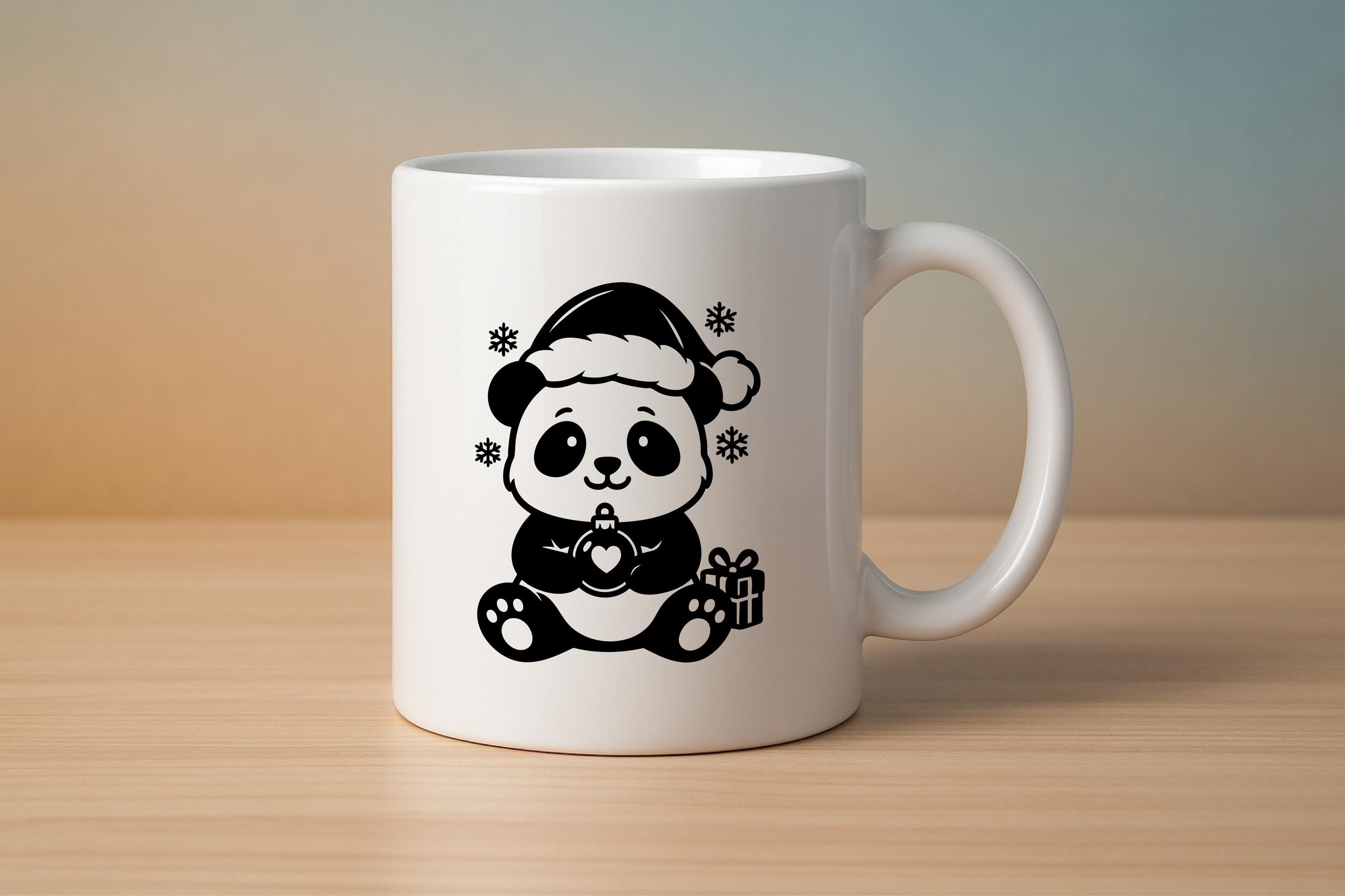 Santa Panda SVG PNG Vector Clipart Set - Etsy
