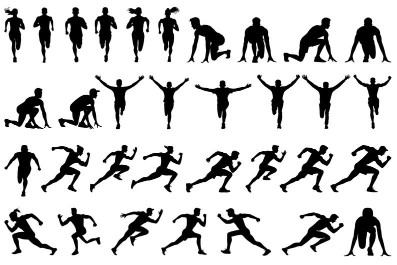 Man Running SVG Bundle, Man Runner SVG, Man Running Silhouette, Man ...
