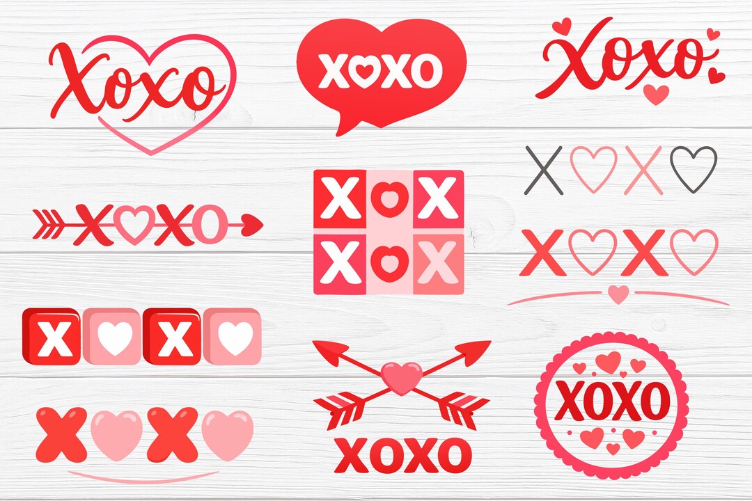 Valentine XOXO SVG PNG Quotes Bundle for Cricut - Etsy