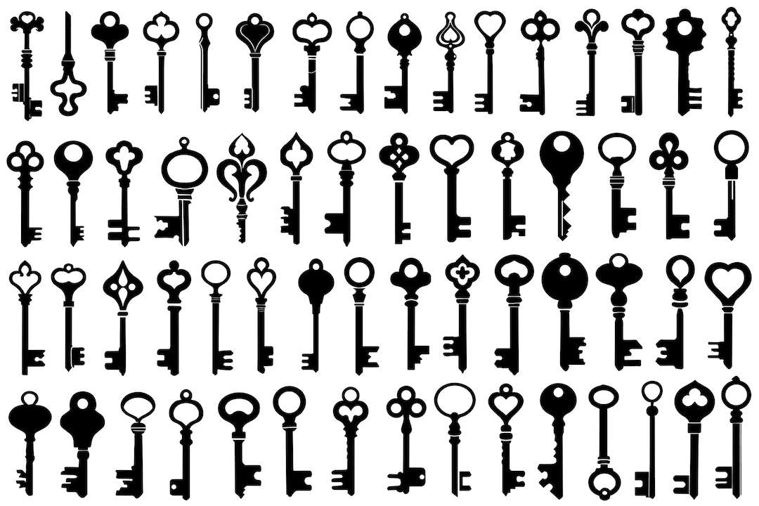 Key SVG Bundle | 60 Designs | Cricut Silhouette | Digital Download ...