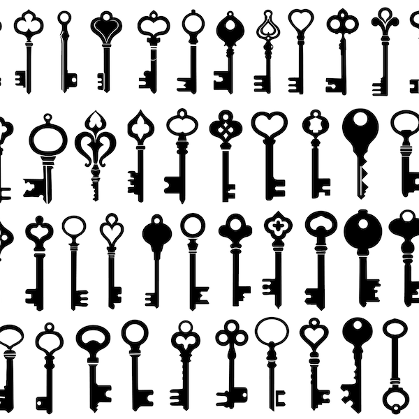 Key Silhouette - Etsy