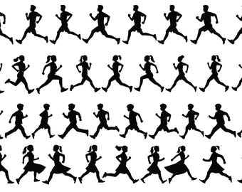 Running SVG Bundle, Runner SVG, Running Silhouette, Runner Silhouette ...