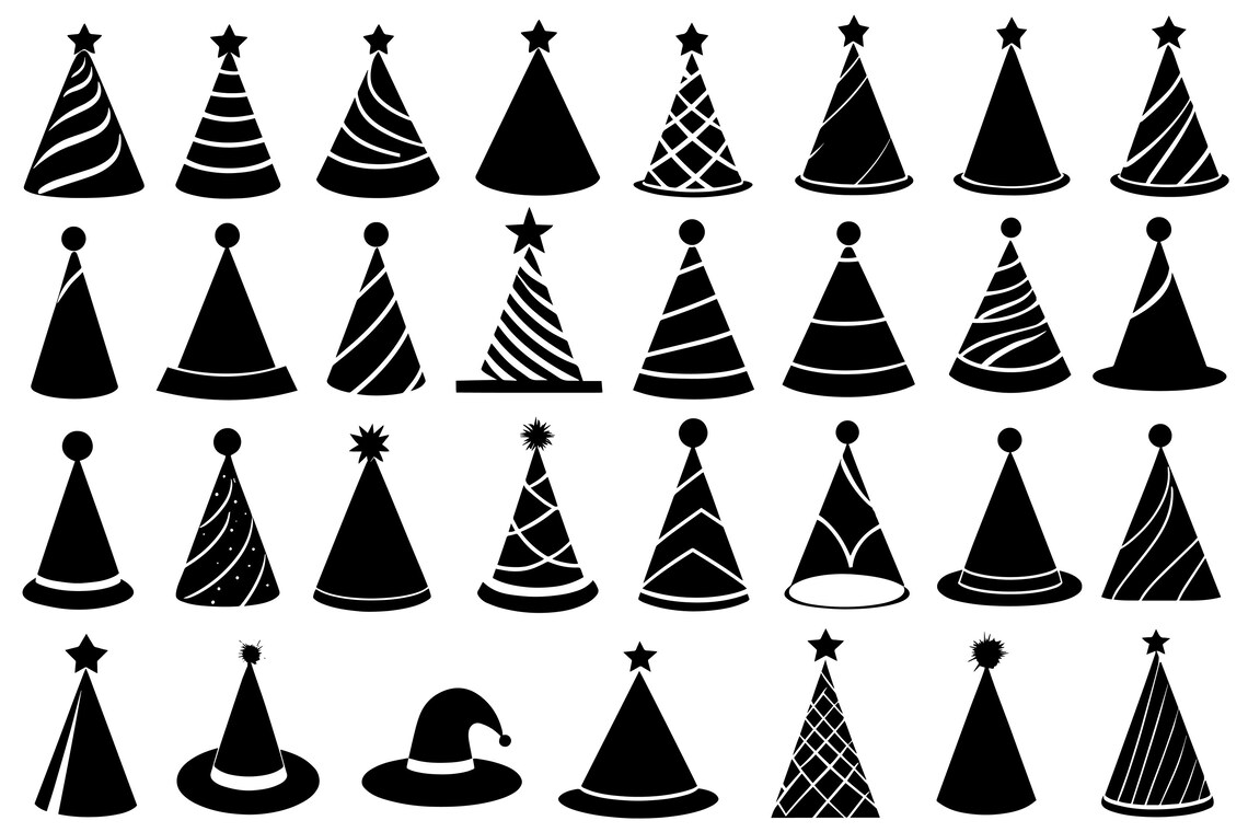 Party Hat Svg Birthday Hat Svg Party Hat Clipart Party Hat Cut Files