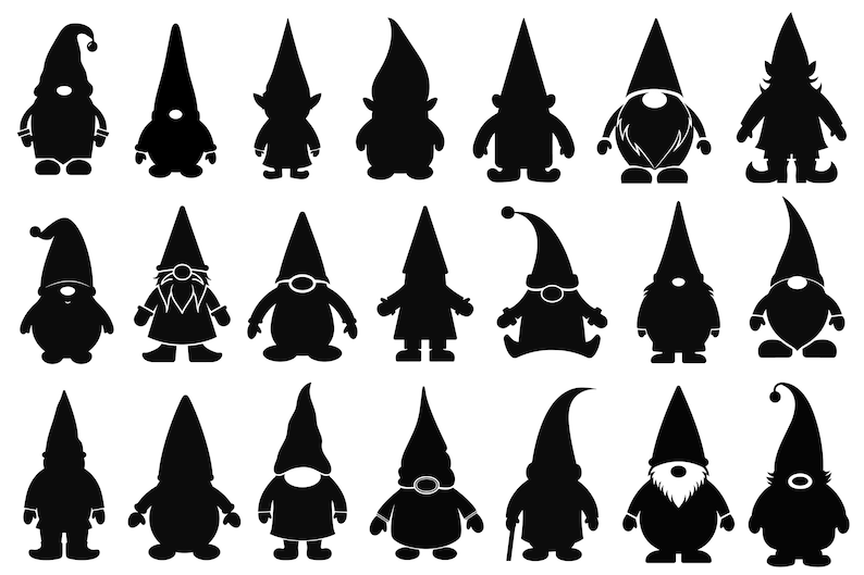Gnome Silhouettes, Gnome SVG Bundle, Gnomes SVG, Gnomes PNG - Etsy