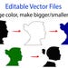 Man Head Profile SVG, Man Heads SVG, Man Head Profile Silhouette, Man ...